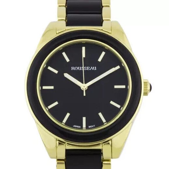Rousseau | Accessories | Rousseau Elegant Kemora 945 Black Gold Tone ...